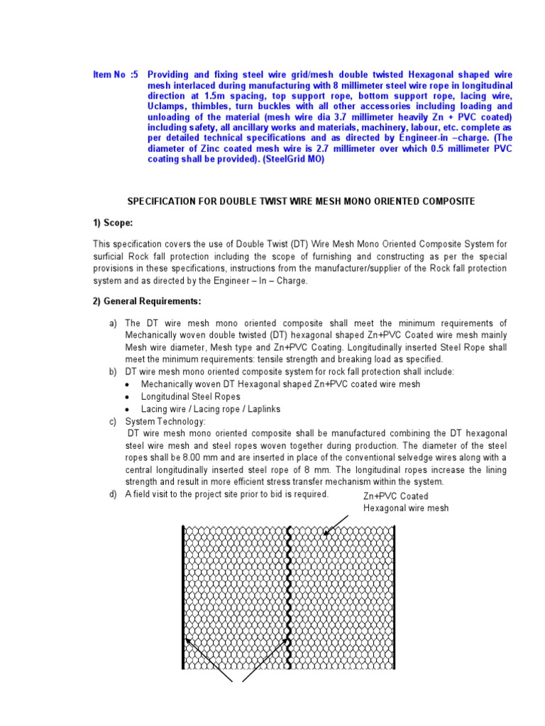 CE Certified Double Twist Wire Mesh | PDF | Rope | Wire