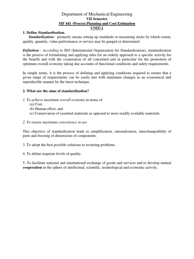 An Overview of Standardization, Simplification, and Product Design ...