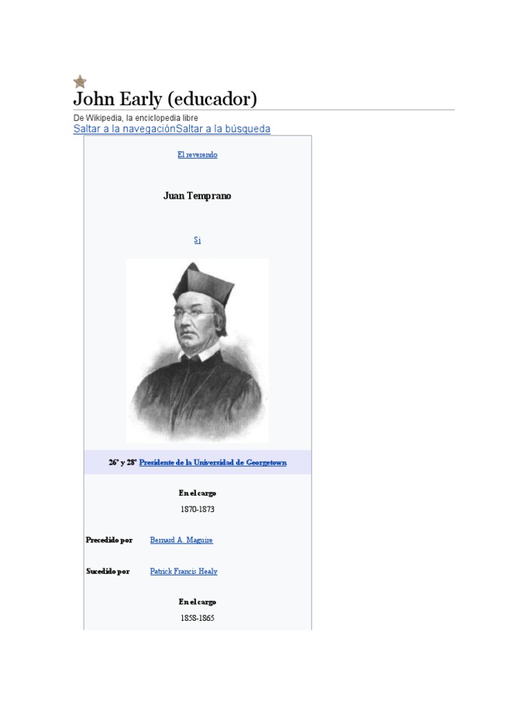 John Early | PDF | Wikipedia | Sociedad de jesus