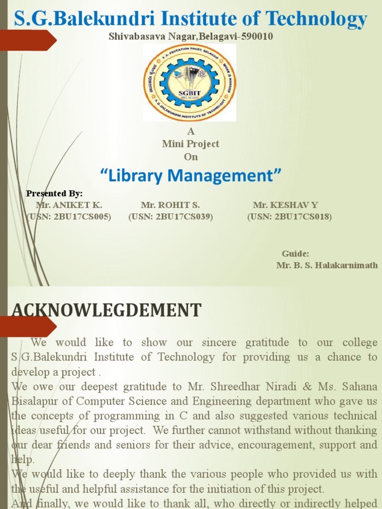 Library Management | PDF | C (Programming Language) | Library (Computing)