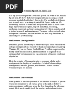 Sports Day Oath | PDF | Sports & Recreation | Cooking, Food & Wine