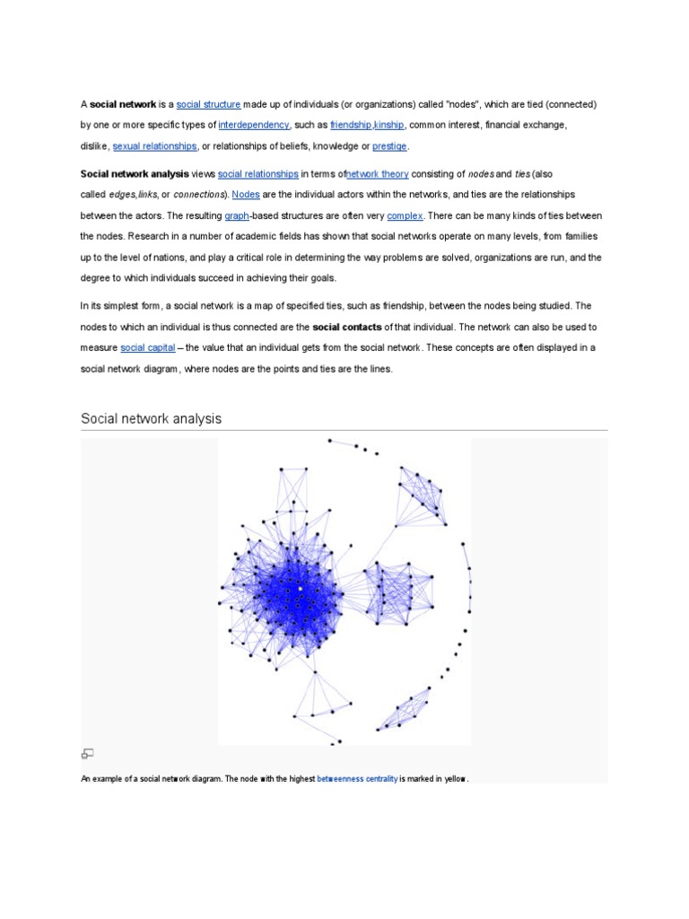 Understanding Social Network Analysis | PDF | Social Network ...