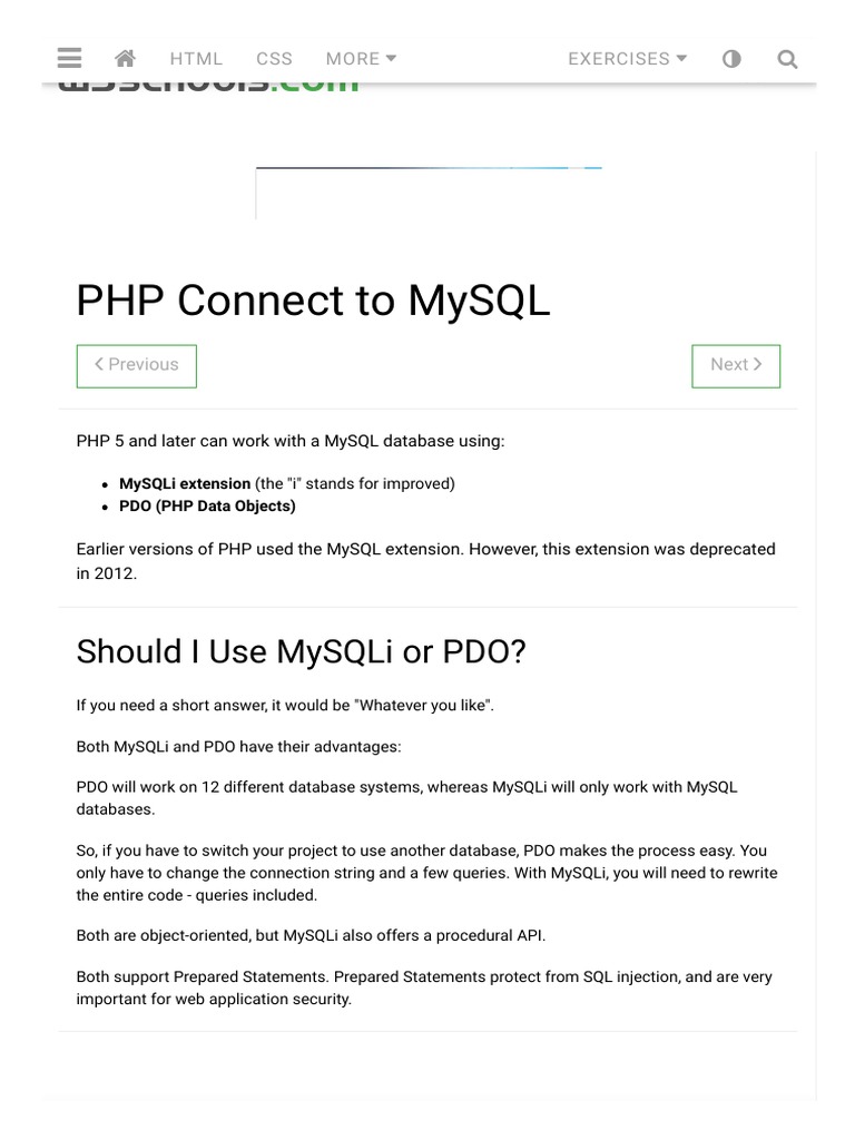 Php Mysql Connect To Database Download Free Pdf Php Databases 9162