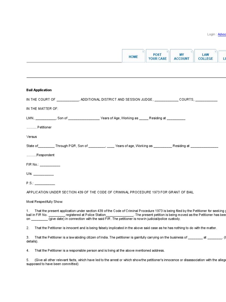 Bail Application: Login | PDF | Bail | Criminal Procedure In South Africa