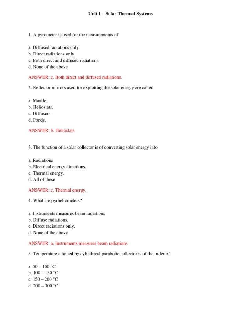 Solar Thermal Systems Overview | PDF | Solar Energy | Building Insulation