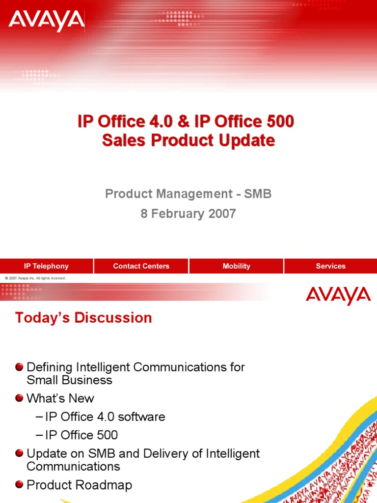 Avaya IPOffice 4.0 | PDF | Voicemail | Session Initiation Protocol