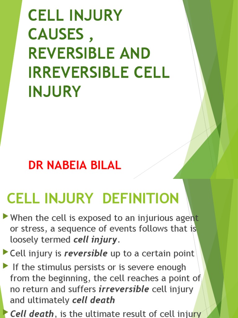 Causes of CELL INJURY, Reversible and Irreversible Cell Injury | PDF ...