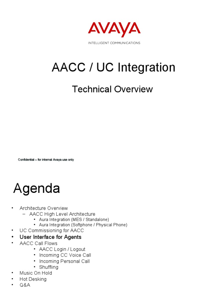 Avaya AACC/UC Integration Guide | PDF | Session Initiation Protocol | Computer Networking