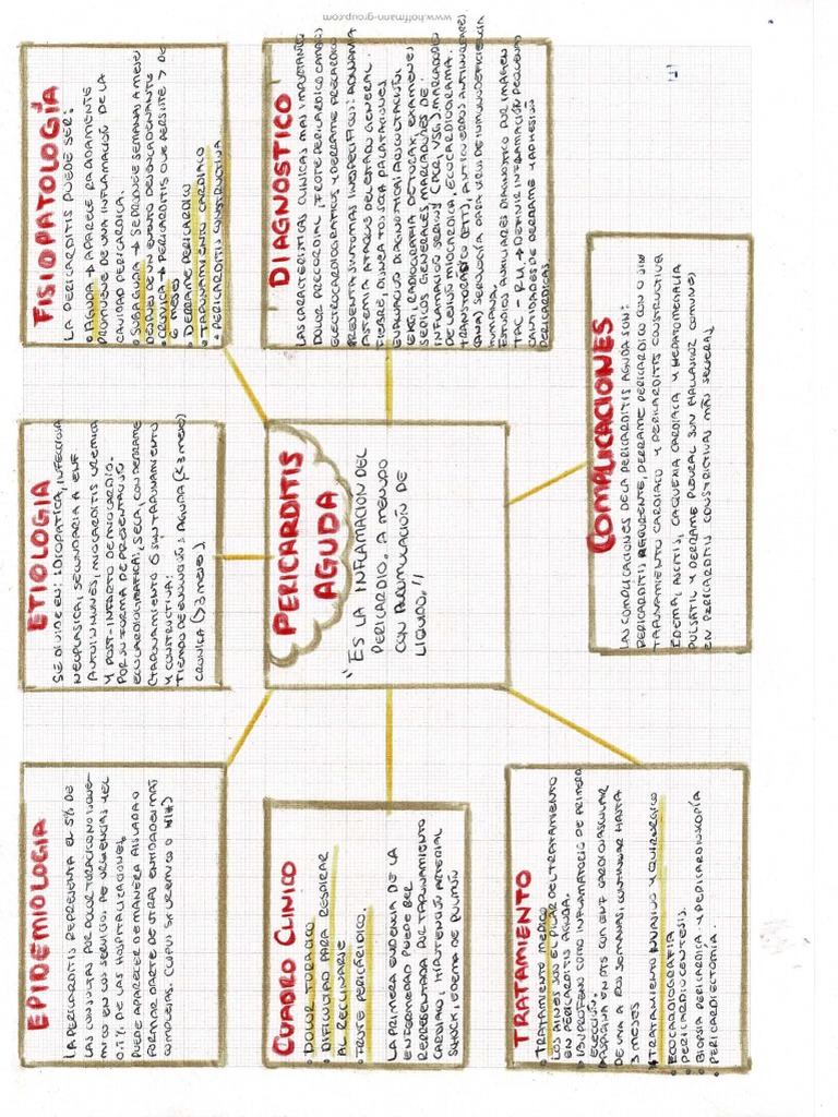 Mapa Conceptual Pericarditis Aguda | PDF