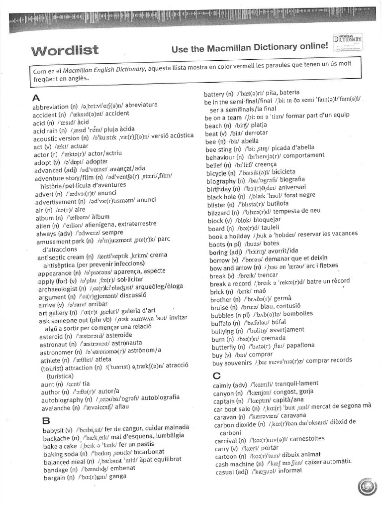 PULSE 2 Wordlist and Irregular Verbs | PDF