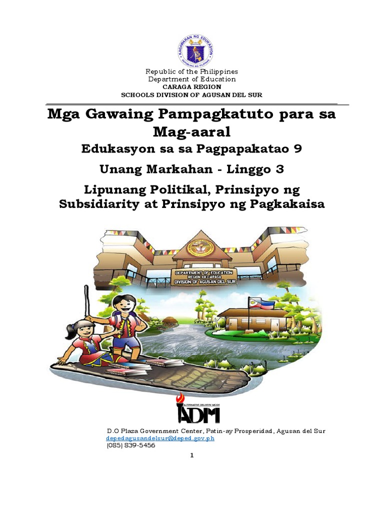 Esp9 Q1 W3 Las | PDF