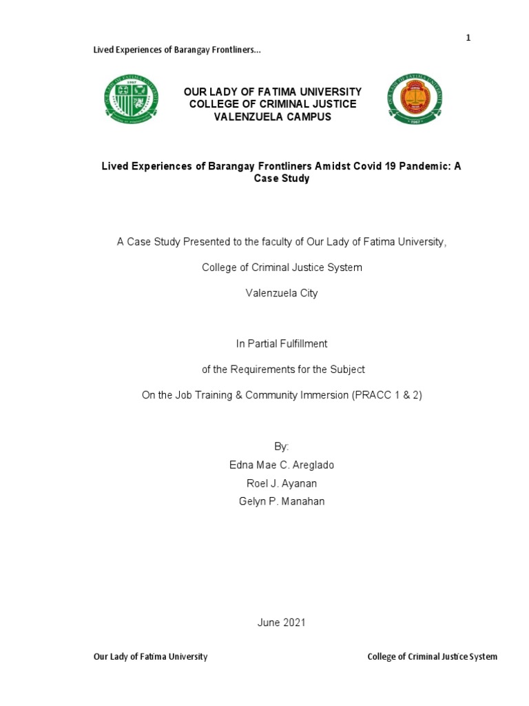 Case Study Olfu | PDF | Health Care | Philippines