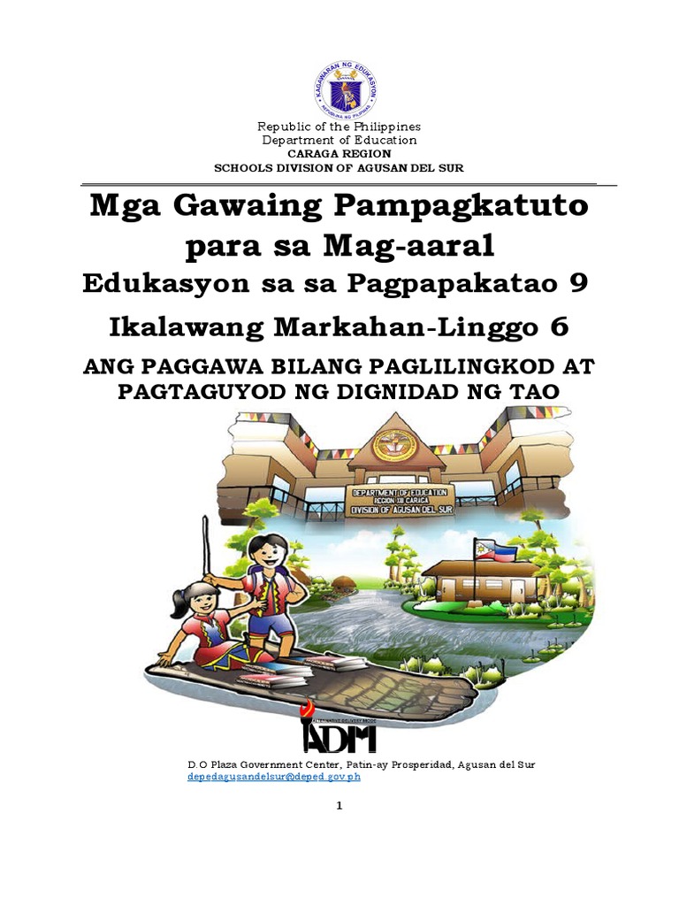 EsP9 Q2 W 6 - LAS | PDF