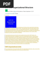 SAP FI Organizational Structure | PDF | Accounting | Organizational Structure