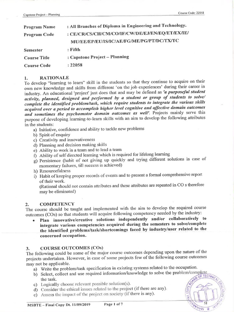 Capstone Project - Planning | PDF