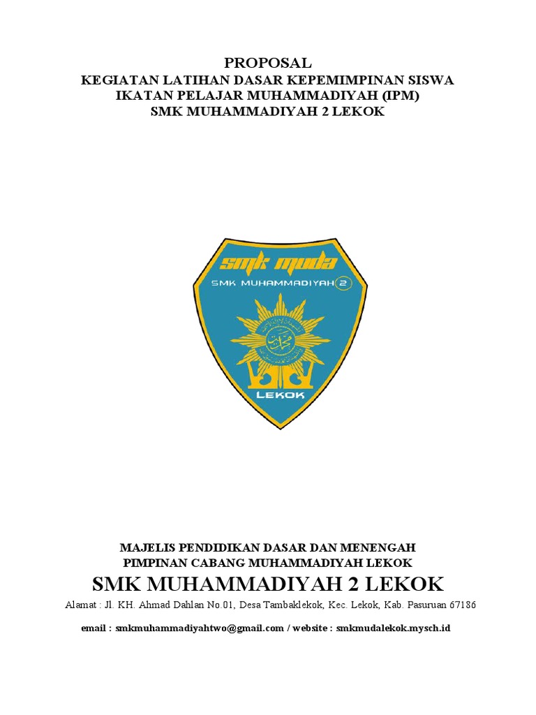LDKS IPM SMK Muhammadiyah 2 Lekok 2019 | PDF