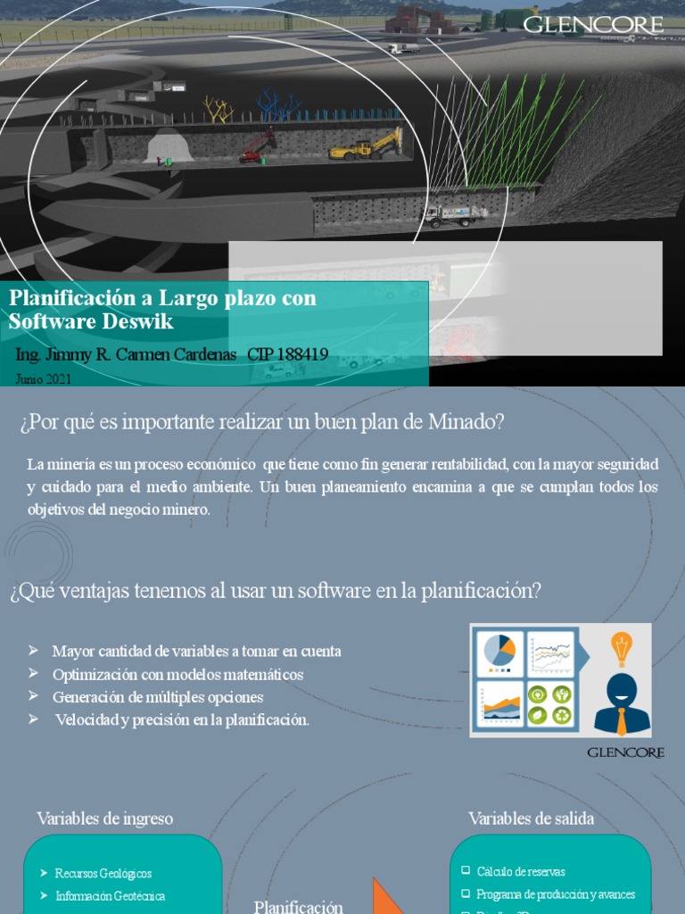 Optimizing the Long-Term Mine Plan with Deswik Software | PDF ...
