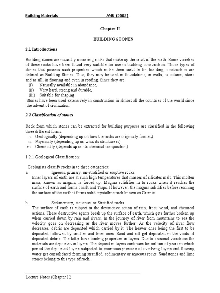 Building Stone | PDF | Rock (Geology) | Sedimentary Rock