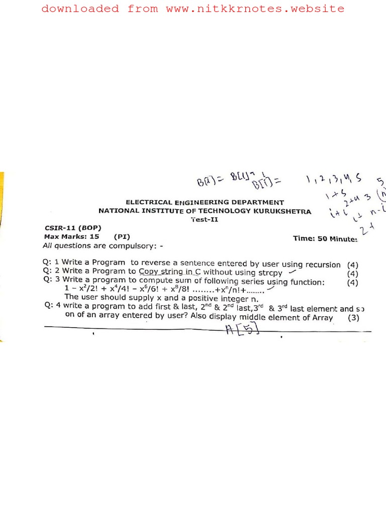BOP Paper 2019 | PDF | String (Computer Science) | Variable (Computer ...