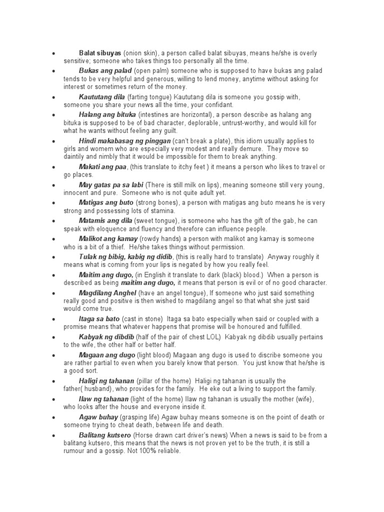 Balat Sibuyas (Onion Skin), A Person Called Balat Sibuyas, Means He/she ...