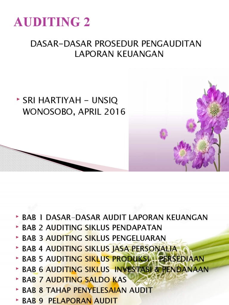 Dasar Dasar Prosedur Pengauditan LK | PDF