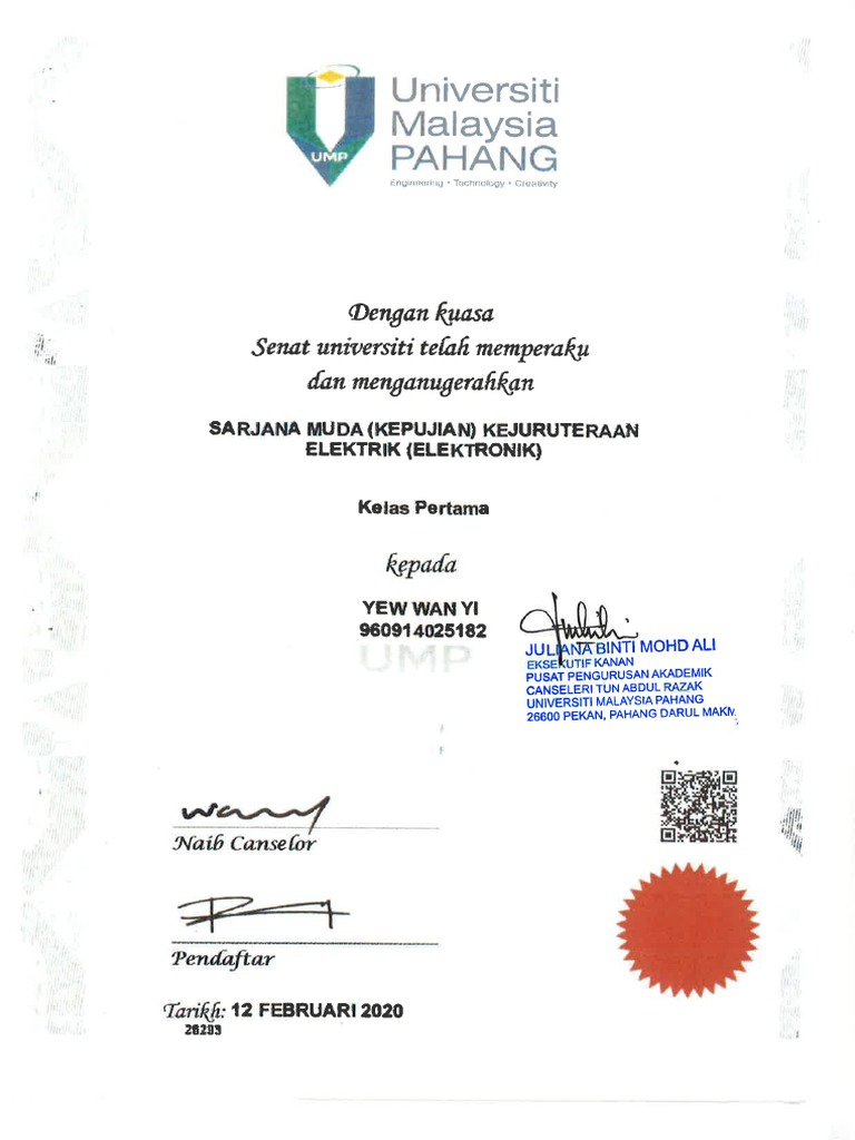 Sijil Ijazah & Transkrip | PDF