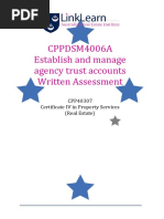 REAA - CPPREP4101 and CPPREP4504 - Written Questions v1.2 | PDF | Real Estate Appraisal | Market ...