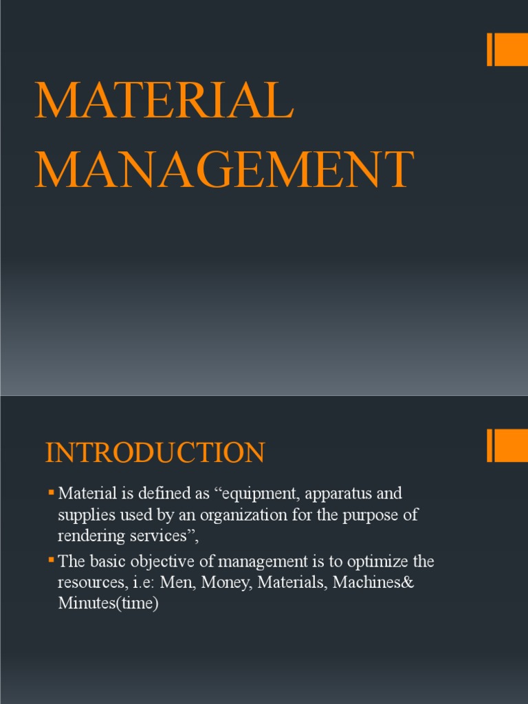 Material Management | PDF | Procurement | Forecasting