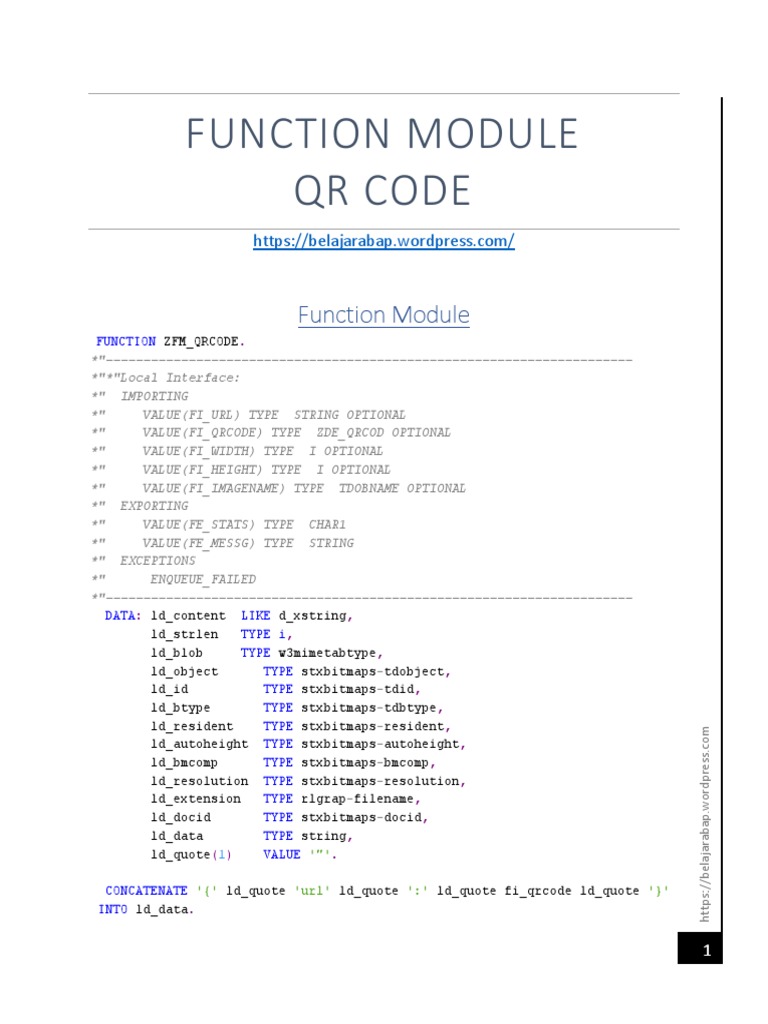 Function Module QR Code | PDF | Software Development | Computer Engineering