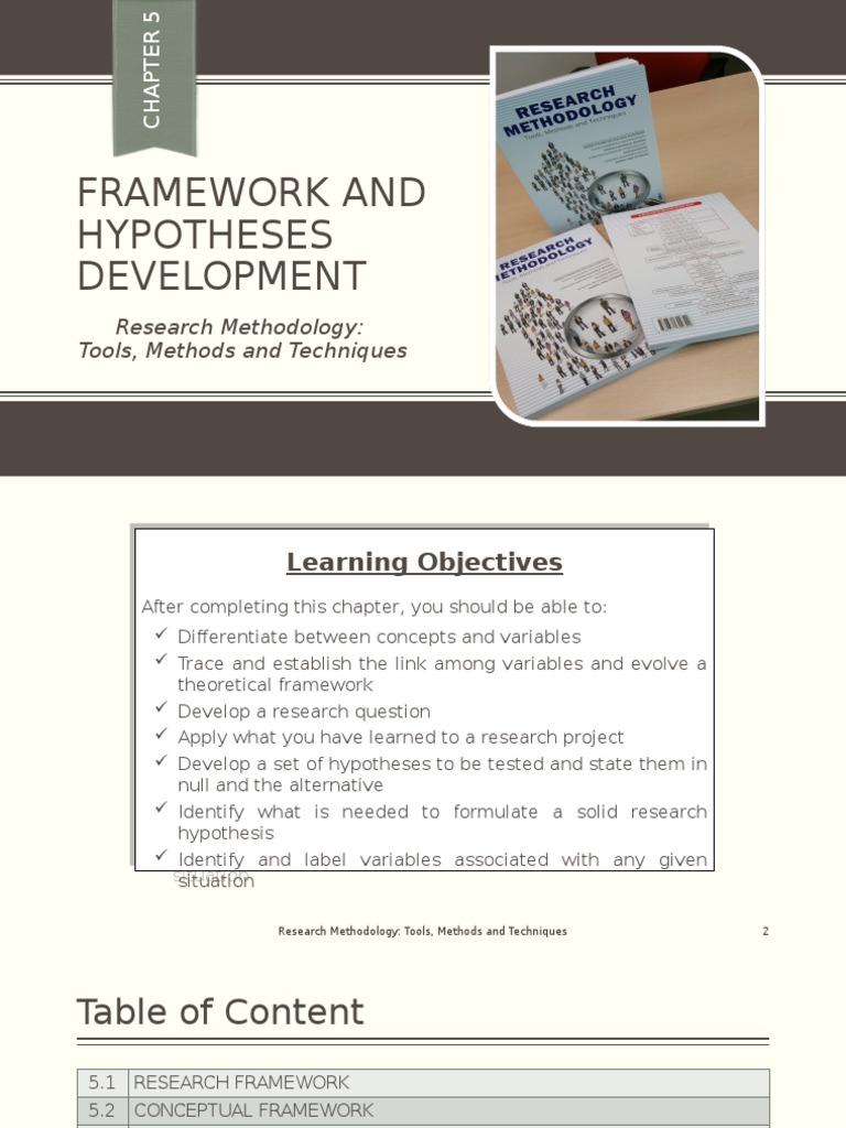Framework and Hypotheses Development: Research Methodology: Tools ...