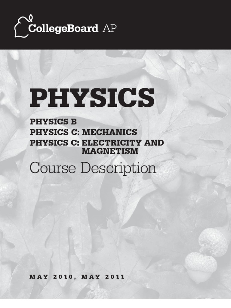 Ap Physics Course Description | PDF | Advanced Placement | Momentum
