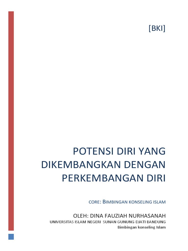 Potensi Diri Yang Dikembangkan Dengan Perkembangan Diri | PDF