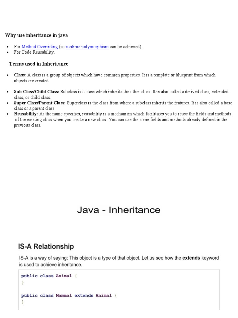 Lecture 12 - IS - A and HAS - A Relationship | PDF