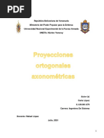 Proyección Dimétrica | PDF | Perspectiva (Gráfica) | Geometría