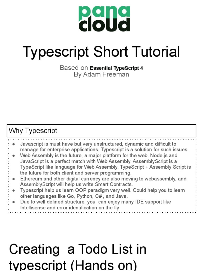 Typescript Short Tutorial | PDF | Class (Computer Programming) | Java ...
