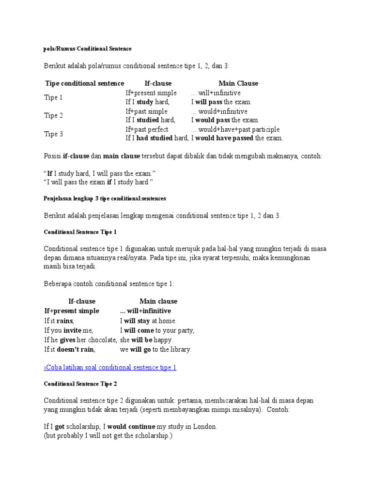 Belajar Conditional Sentences | PDF