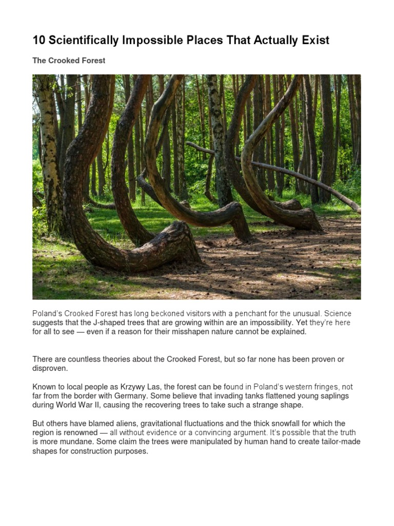 10 Scientifically Impossible Places That Actually Exist | PDF ...