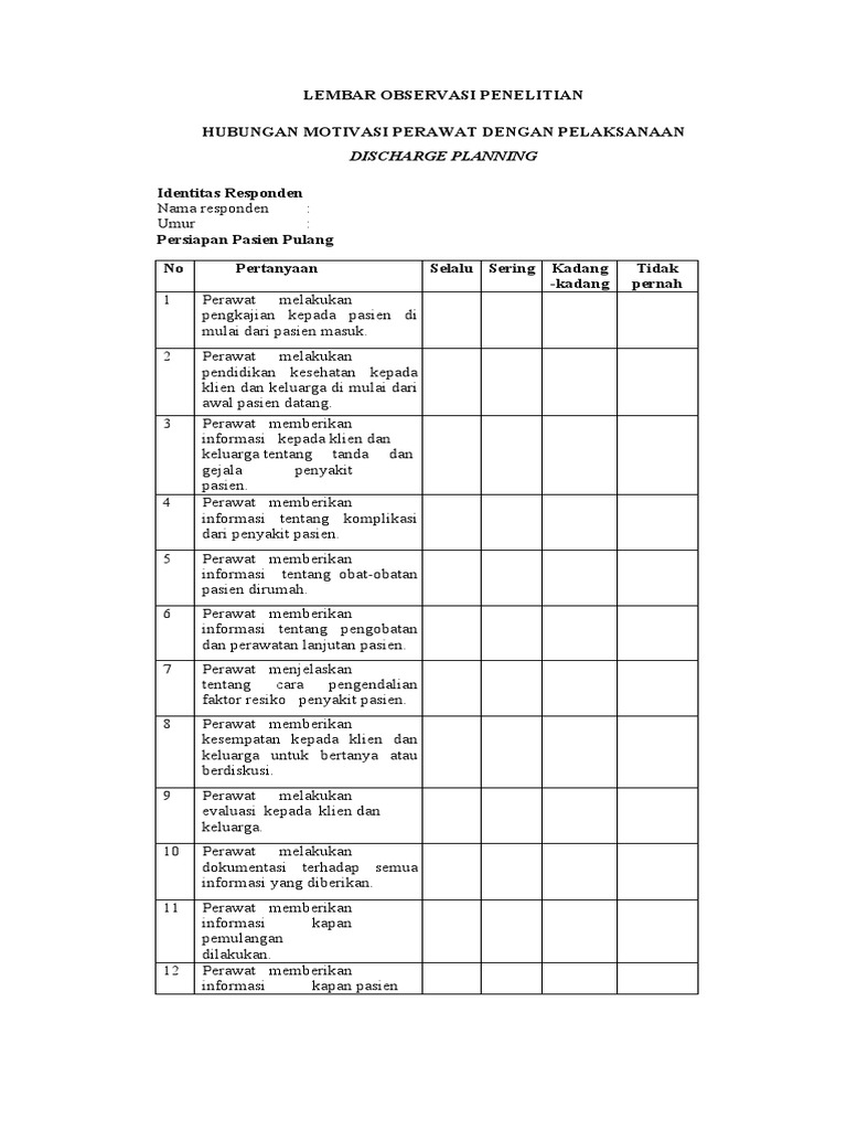 Lembar Observasi DP Ok | PDF