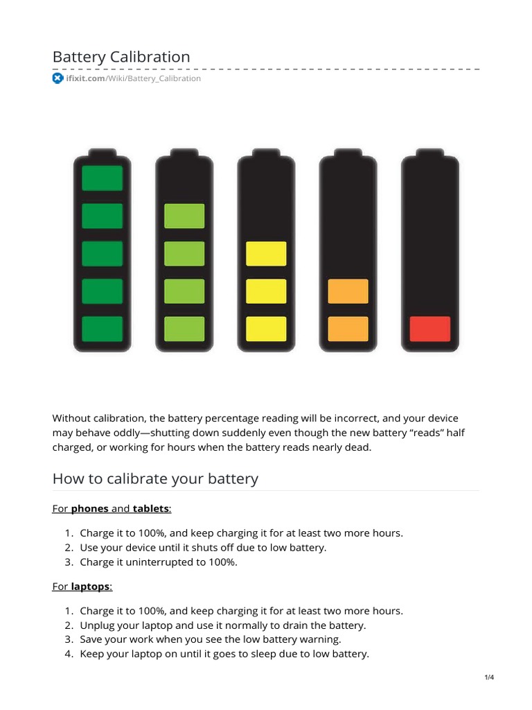 Battery Calibration Guide for Devices | PDF | Computer Engineering ...