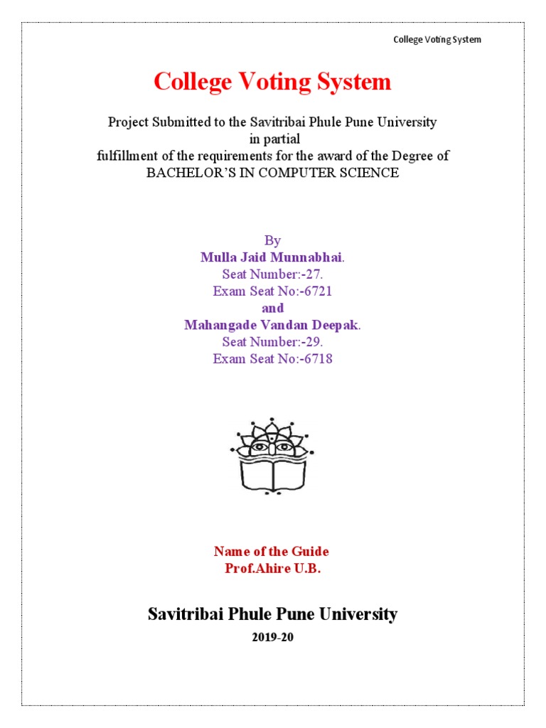 College Voting System Full | PDF | Feasibility Study | Computer Engineering