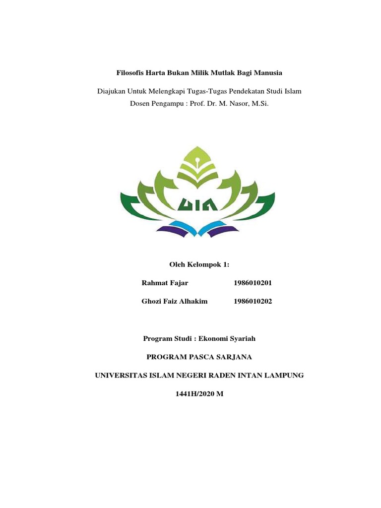Rahmat Fajar Dan Ghozi Faiz A-Hakim - Tugas Makalah Pendekatan Studi ...
