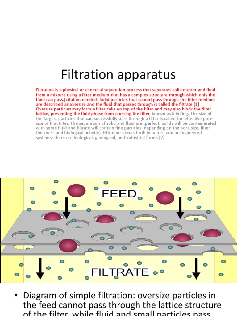 Filtration Apparatus | PDF | Filtration | Chemical Engineering
