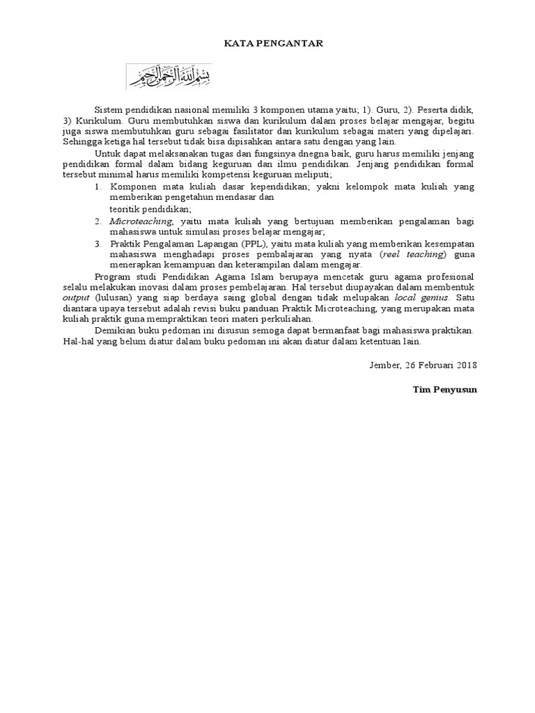 Buku Pedoman Praktik Microteaching 2018 Modifikasi | PDF | Karier & Perkembangan