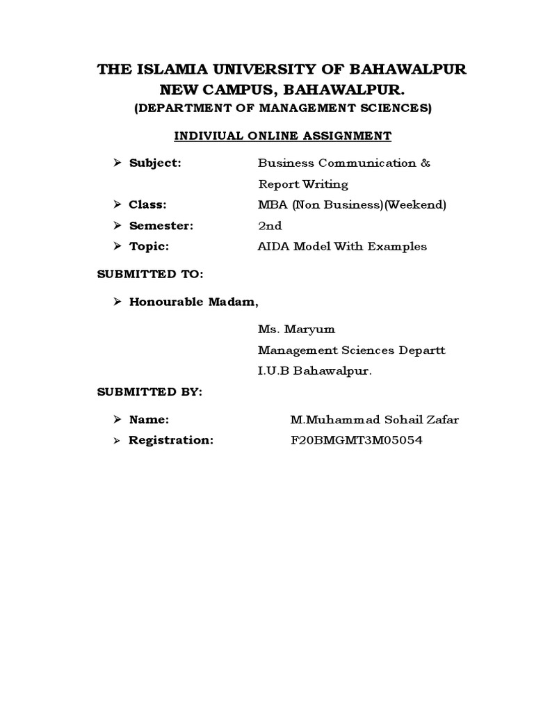 Aida Model With Examples | PDF | Attention | Advertising