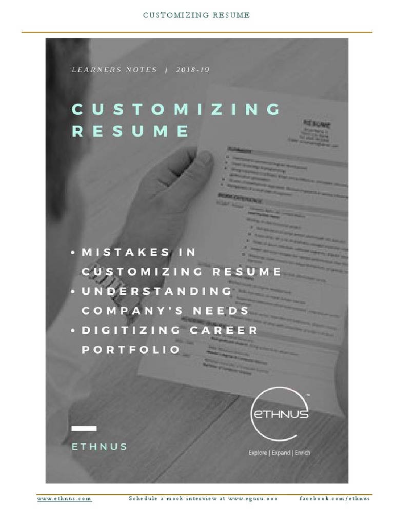 Customizing Resume | PDF | Résumé | Microsoft Office