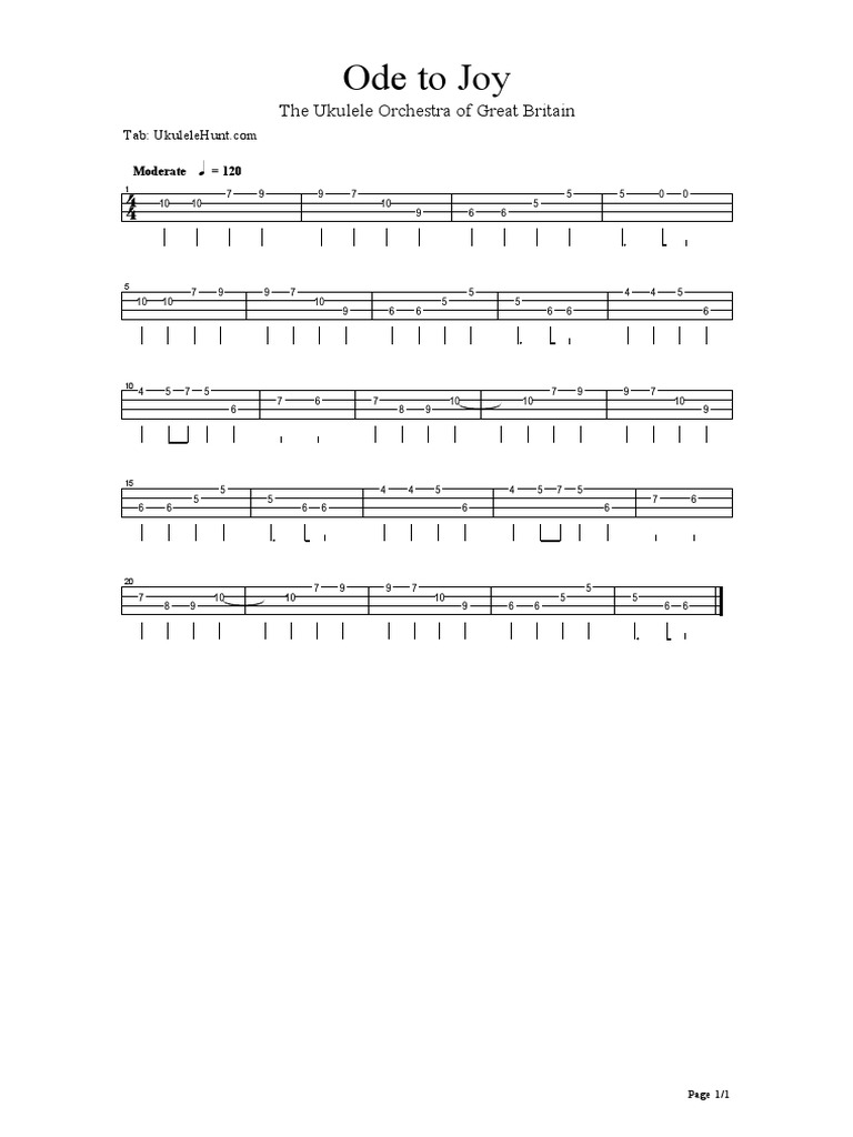 Ode To Joy Counter | PDF
