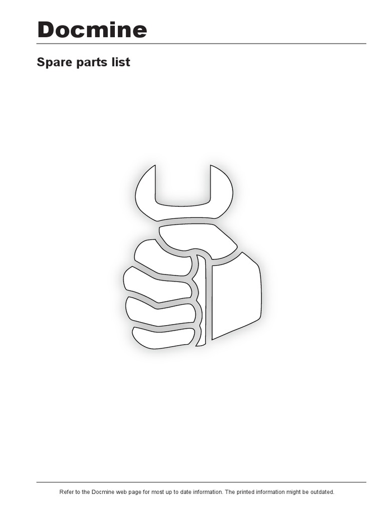 Spare Parts List for Docmine Equipment | PDF | Transmission (Mechanics ...