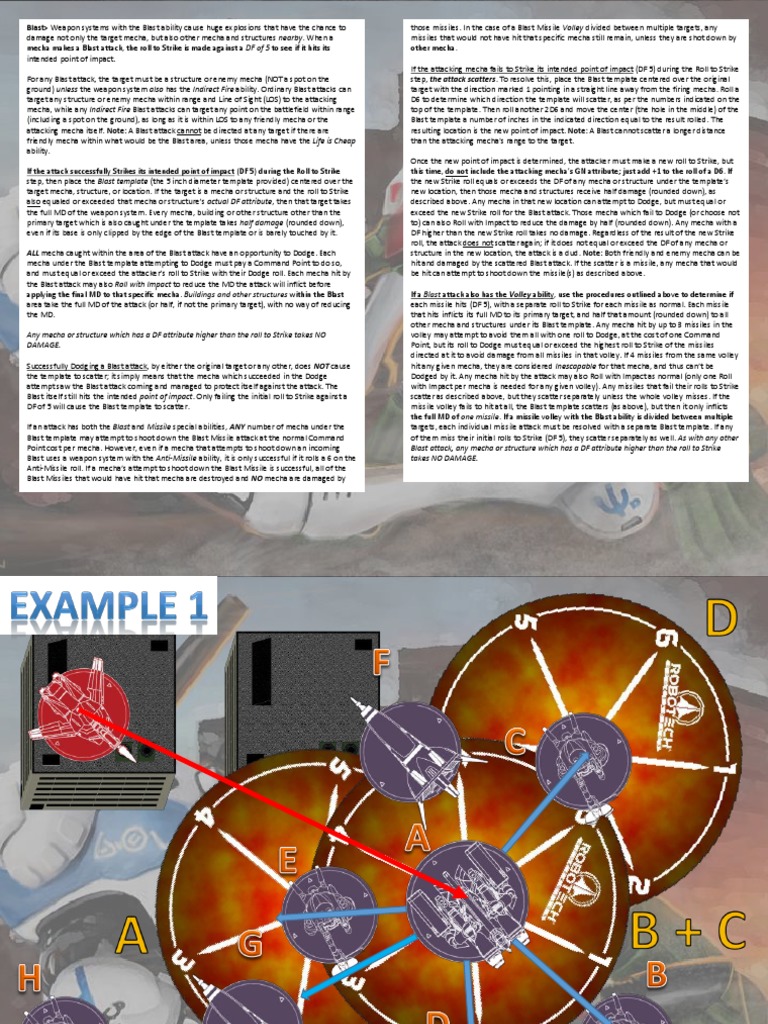 ROBOTECH Battle Tactics Blast-Official-final | PDF | Missile Defense ...