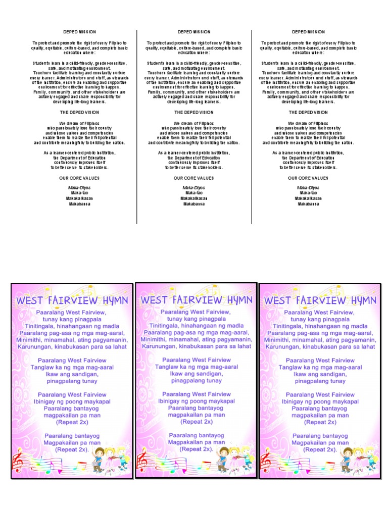 Deped Mission Vision | PDF | Applied Psychology | Learning