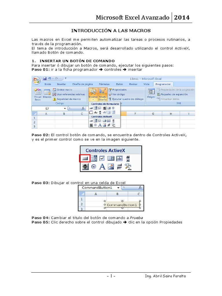 Sesión 03 Introducción A Las Macros | PDF | Macro (informática) | Microsoft Excel